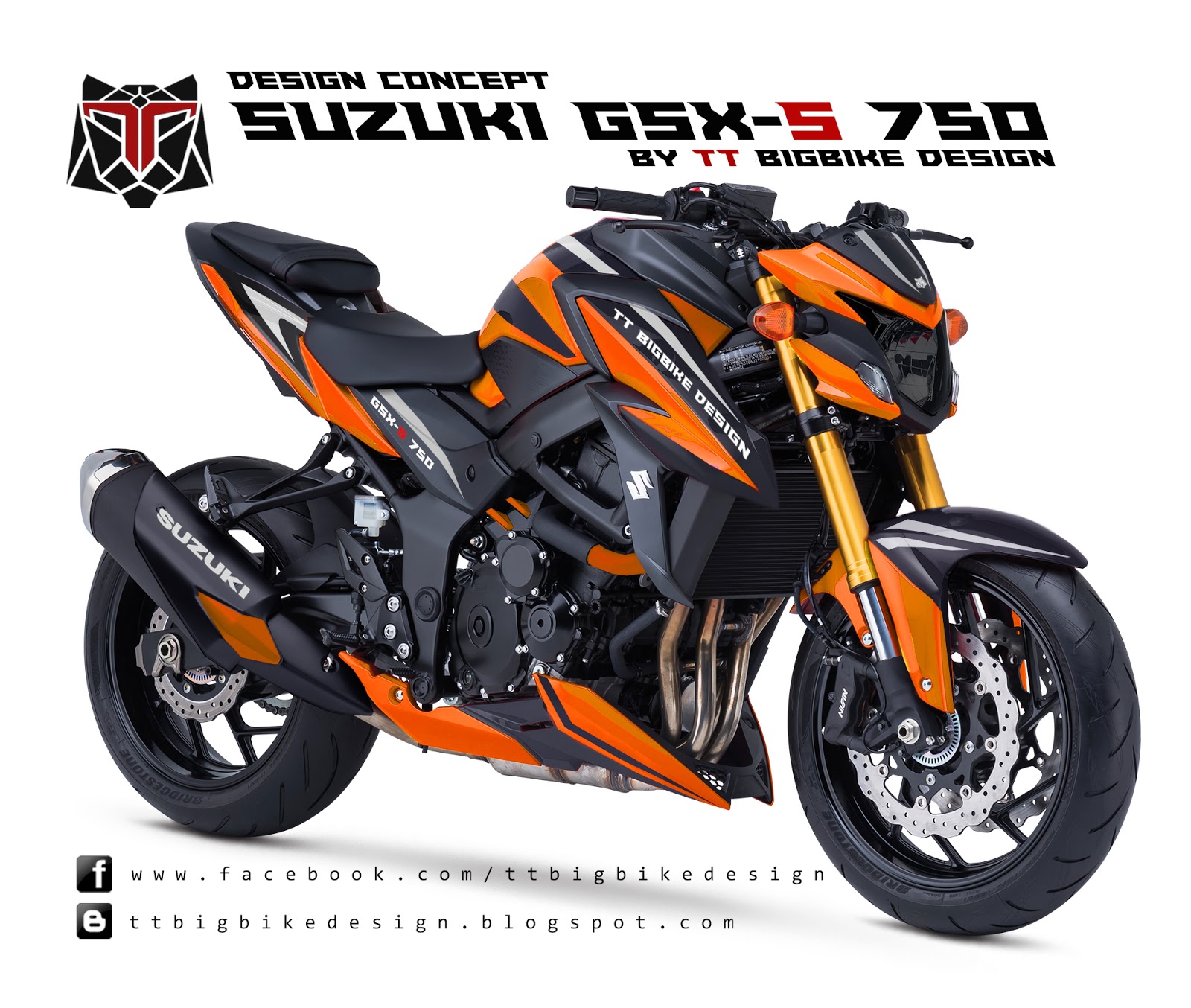 TT BIGBIKE DESIGN: SUZUKI GSX-S750 DESIGN CONCEPT # 1