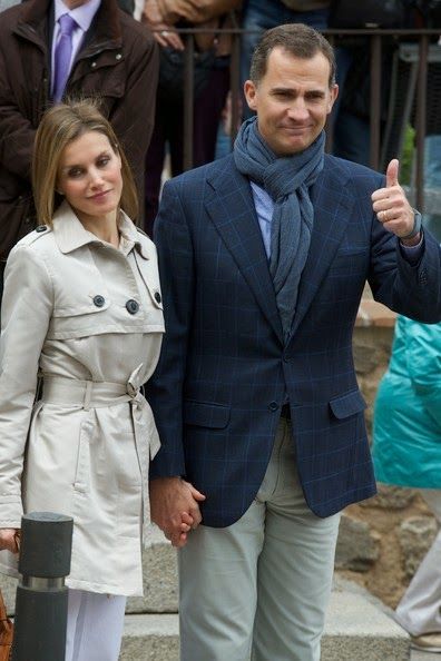 Prince Felipe and Princess Letizia in Toledo