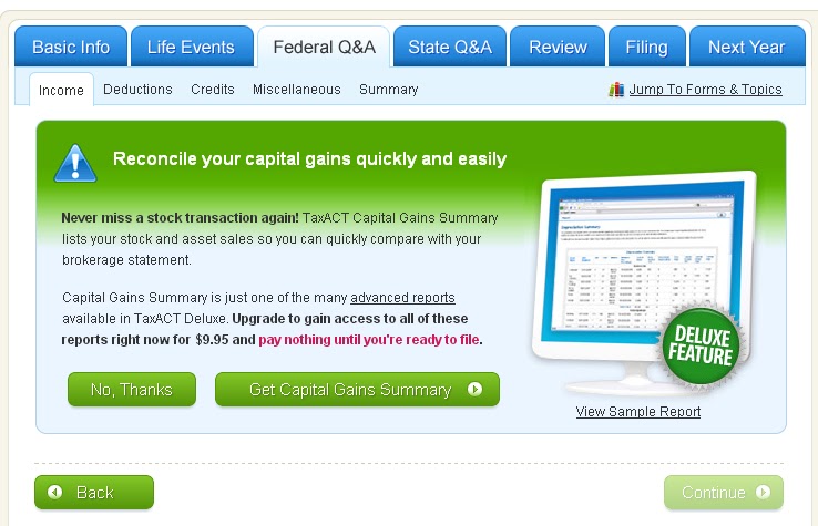 A Detailed Look Inside Tax Act's Online Tax Preparation Platform - What ...