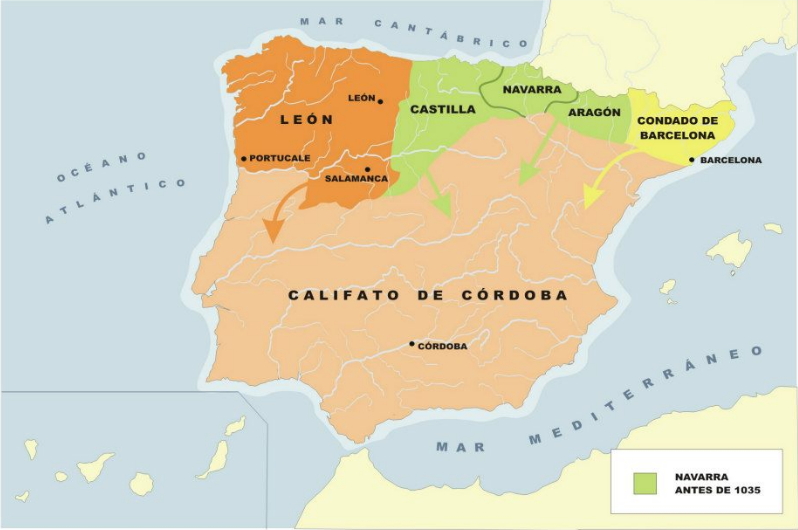Historia para aburrir: MAPAS EVOLUCIÓN DE AL-ANDALUS Y LOS REINOS ...