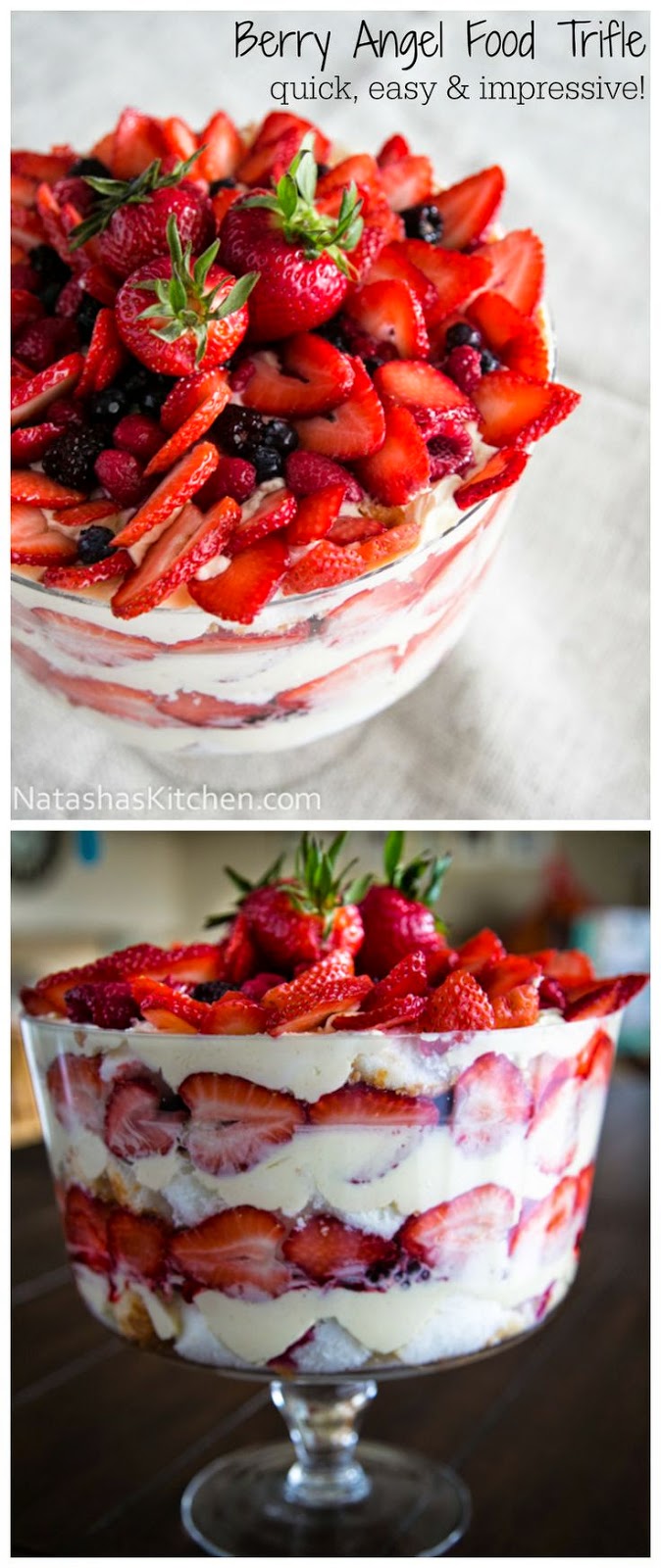 kitchen Recipes: Mixed Berry and Angel Food Trifle Recipe