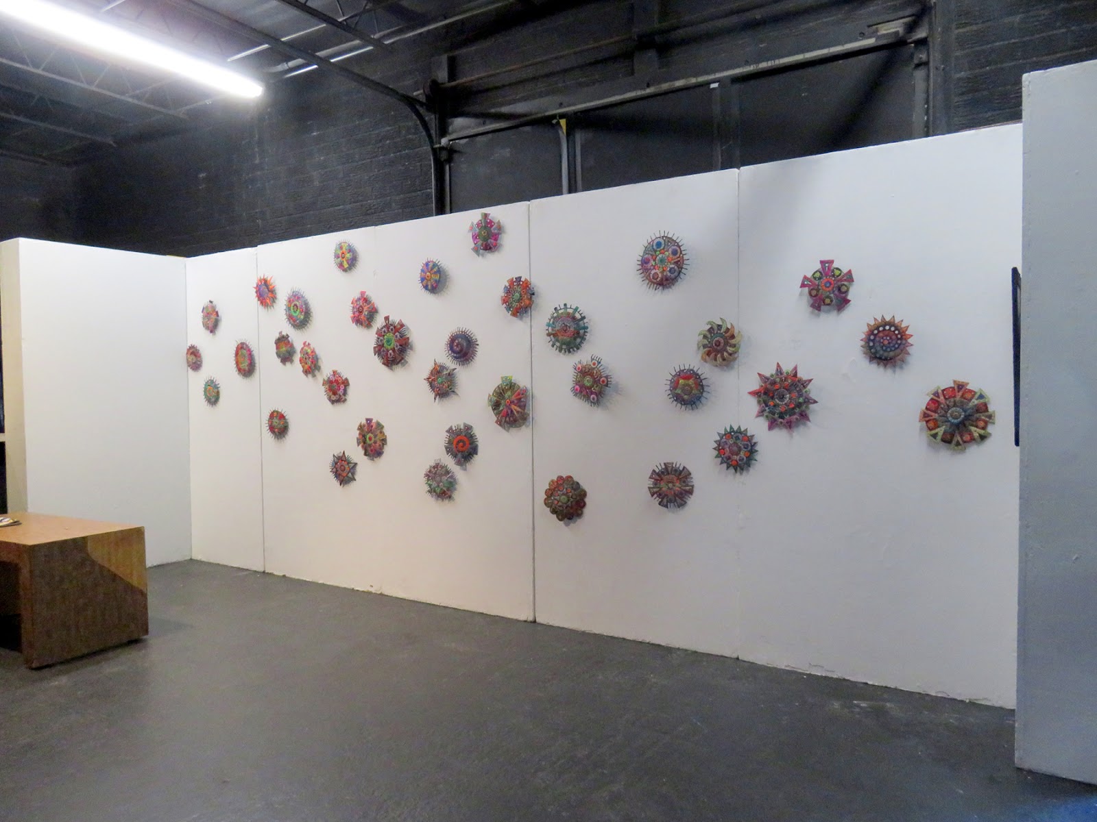 Art In Stitches: Circles ... an public installation-in-progress