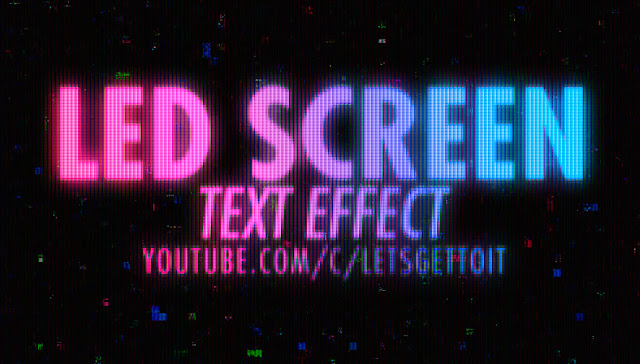 How to Create a LED Screen Text Effect in Photoshop | rada