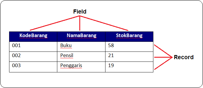 Fungsi Database,table,field,record ~ Windawati