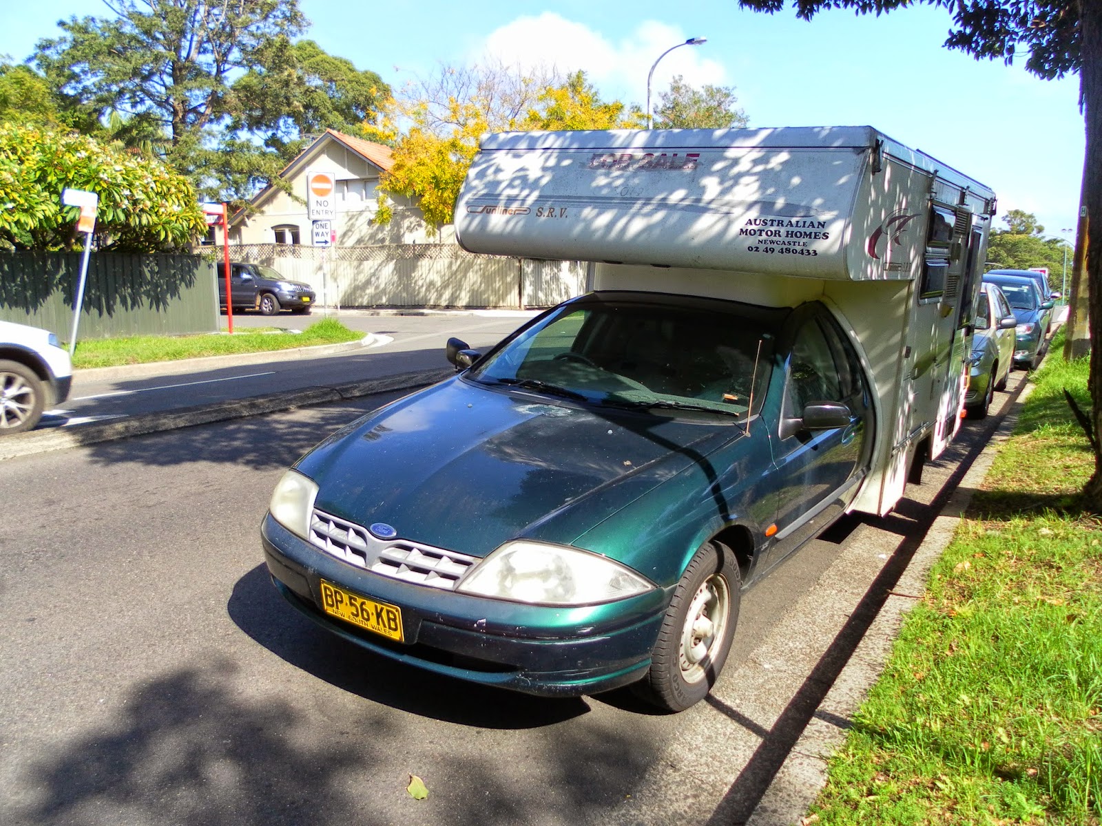 Aussie Old Parked Cars: 1999 Ford AU Falcon cab-chassis + Sunliner SRV ...