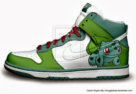 Nike Dunks Custom Design Sneakers : Pokemon Nike Dunk Bulbasaur Shoes ...