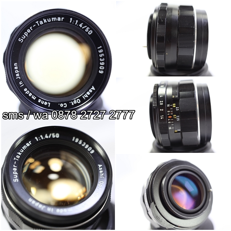 SUPER TAKUMAR 50mm F1.4 (versi 8 element) | lensa manula