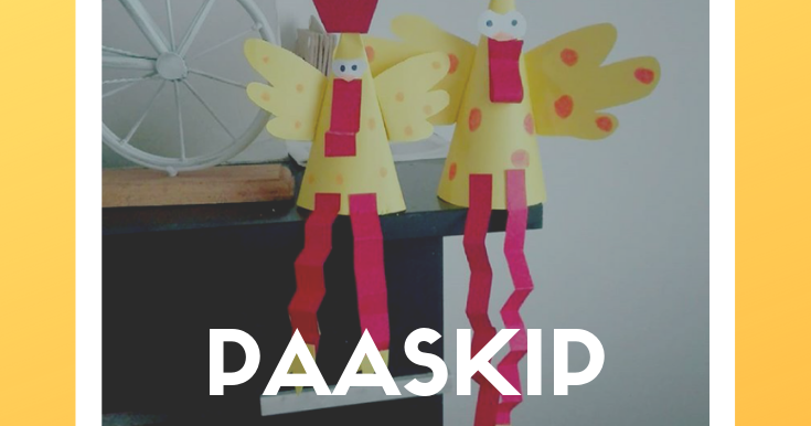 Juf Annelies in de lagere school: Paaskip knutselen (L2)