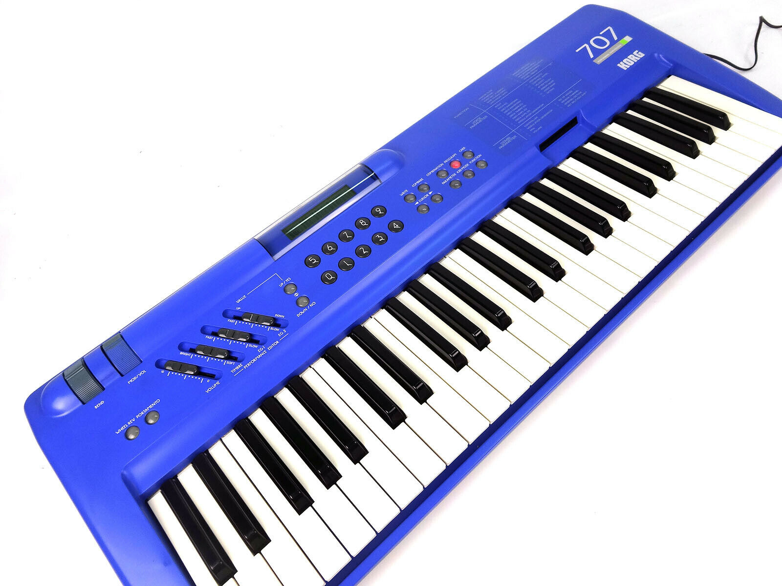 MATRIXSYNTH: Blue KORG 707 Keytar Synthesizer