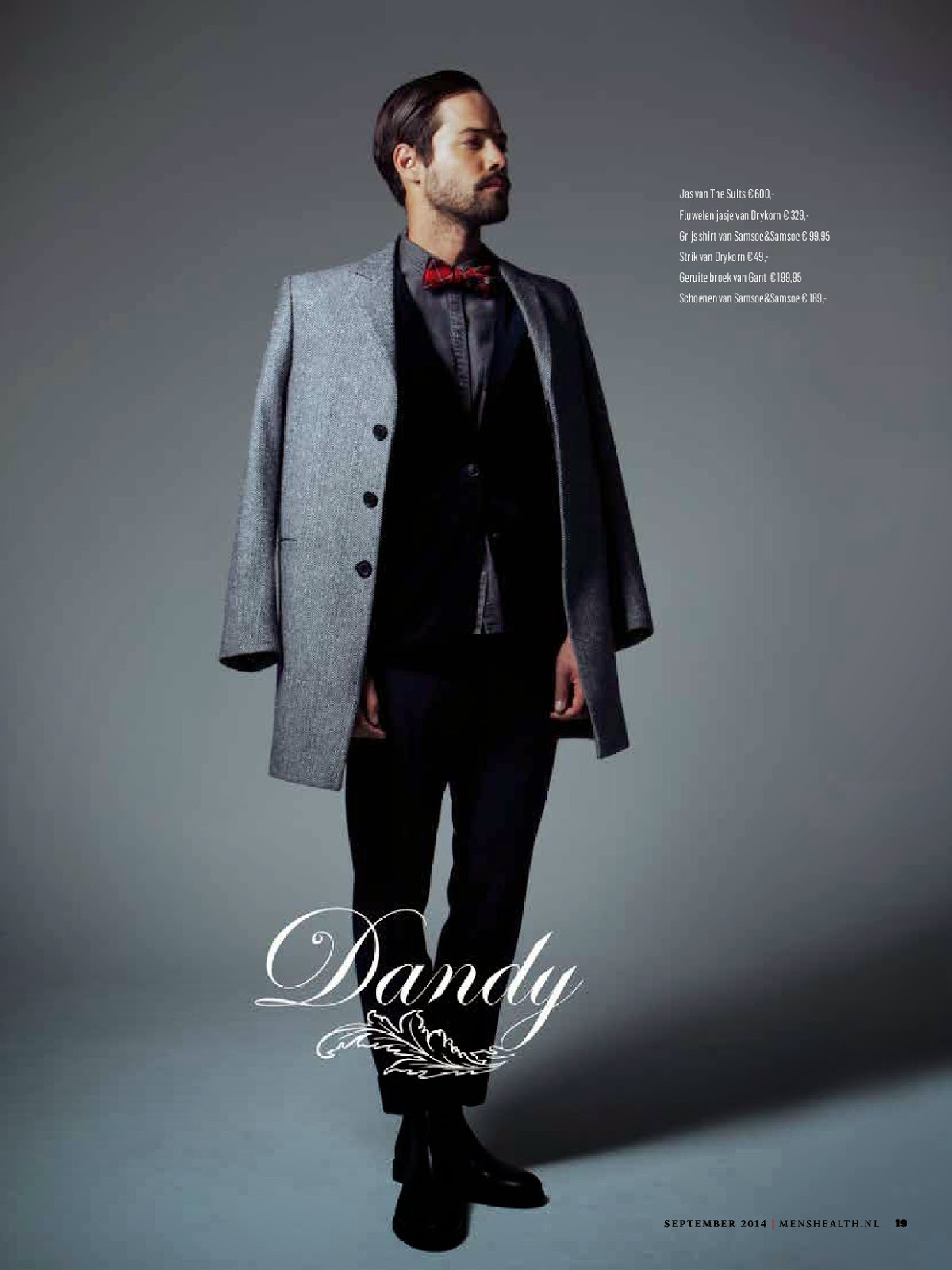 d1 Model Management: Brahm Van De Hoeven for Dutch Men's Health