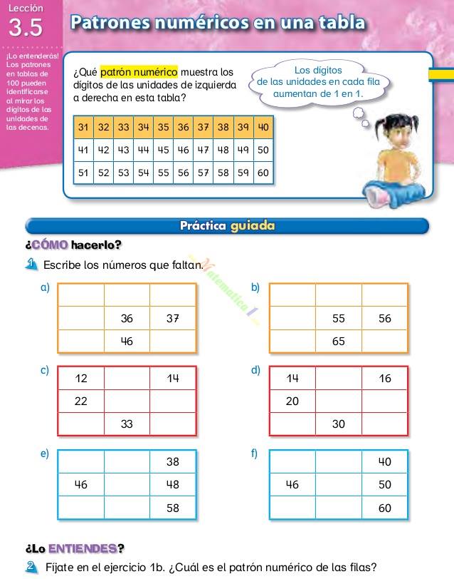 Patrones numericos y patrones geometricos