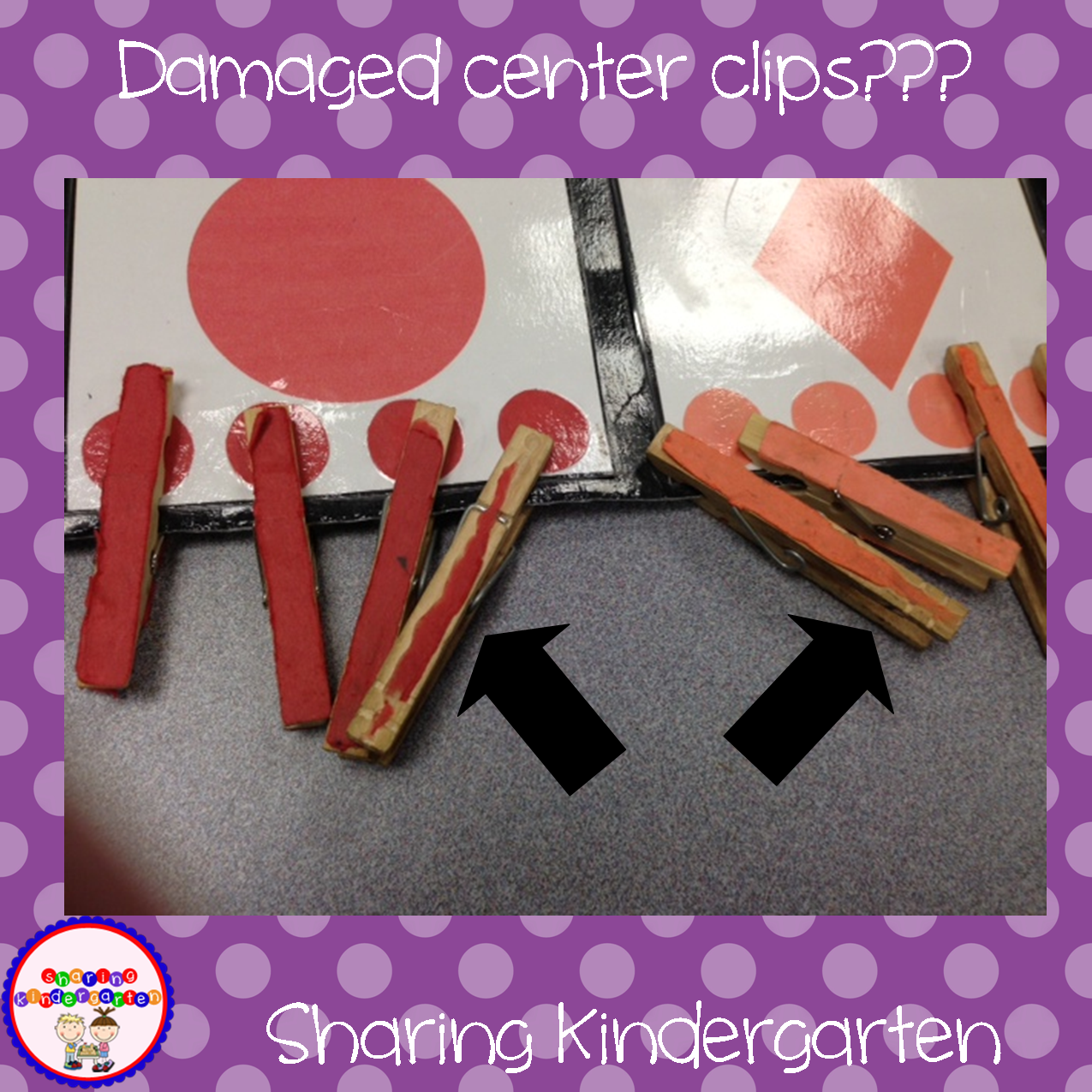 Durable Center Clip Idea - Sharing Kindergarten