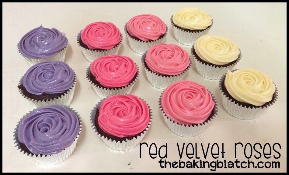 The Baking Biatch || by Cynthia Lim: Cynthia's Red Velvet Roses Cupcake