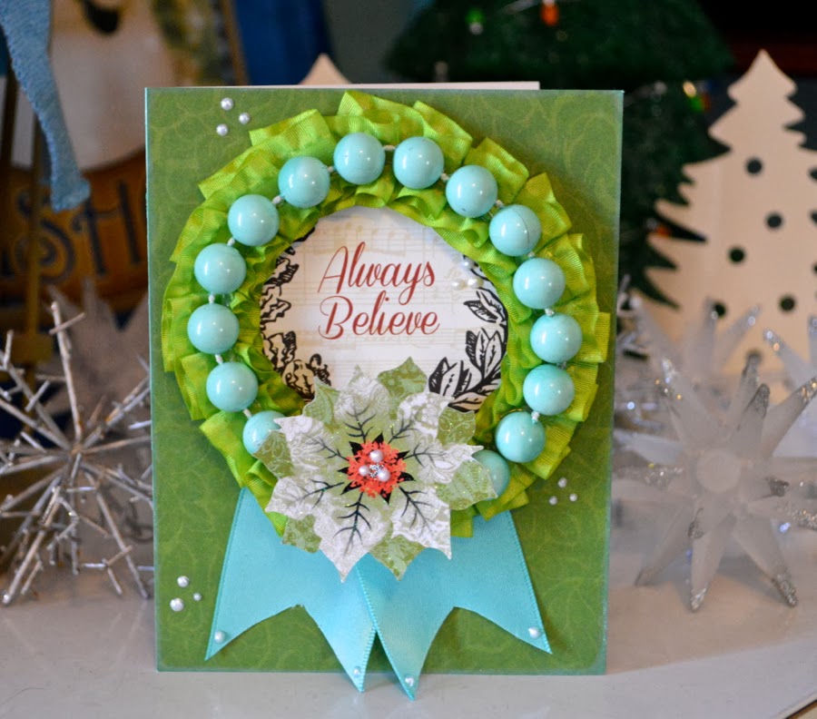 Much Ado About Nothing: Ribbon Wreath Card…With Instructions! WHAT WHAT?!