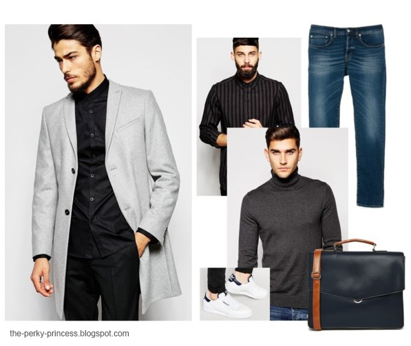 The Perky Princess: WINTER COLORS FOR MEN: OVERCOAT AND ROLL NECK JUMPER