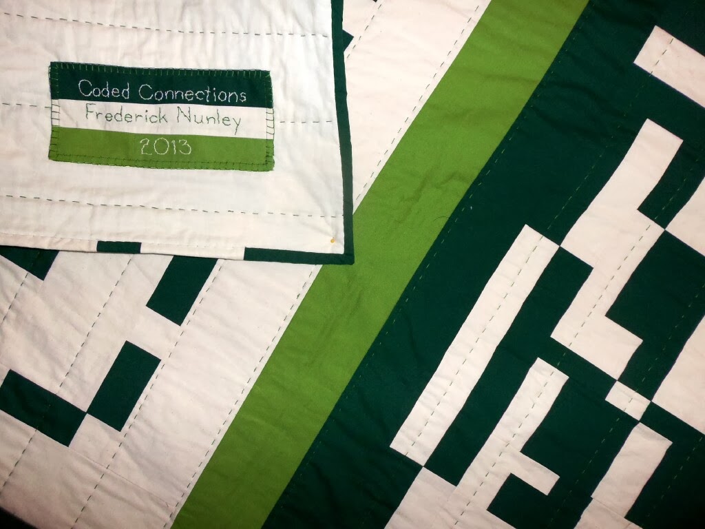 Orange explains it all: New quilt