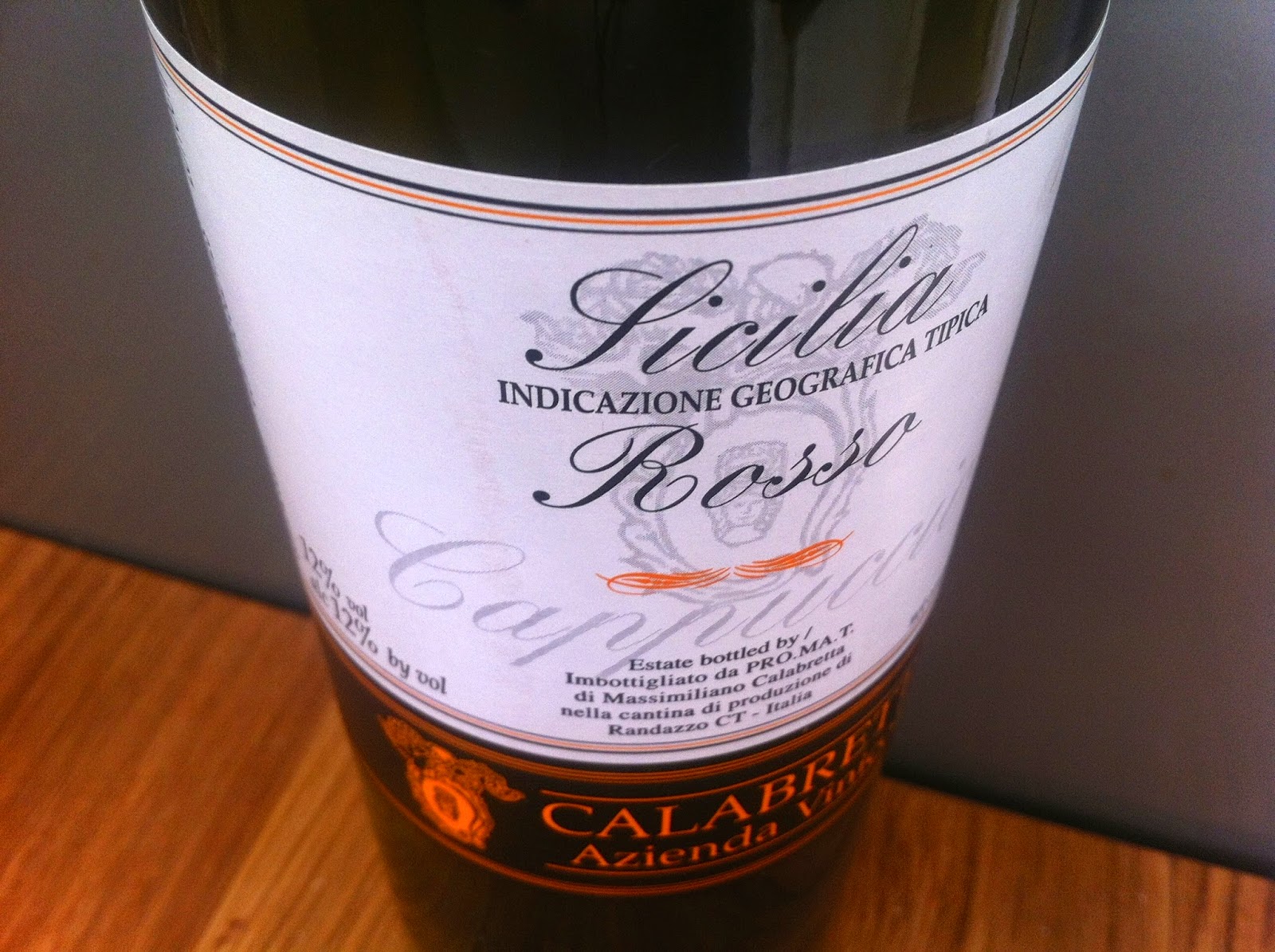 Più Rosso: 2011 Calabretta, Nerello Cappuccio Sicilia IGT