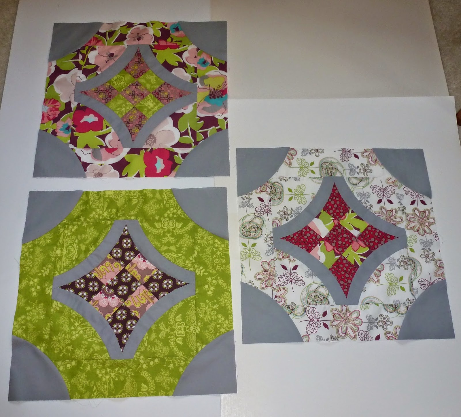 Rose Room Quilts: Curve it Up Blocks using Quick Curve Ruler