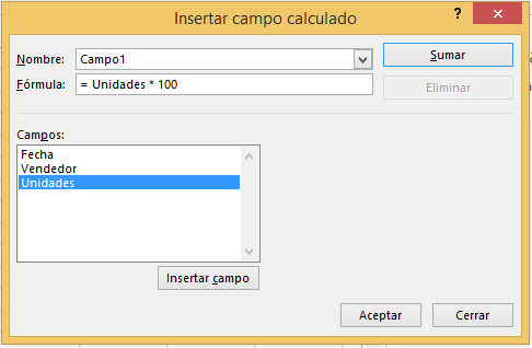 Computaciòn en linea.: Campos y elementos calculados en una tabla dinámica.