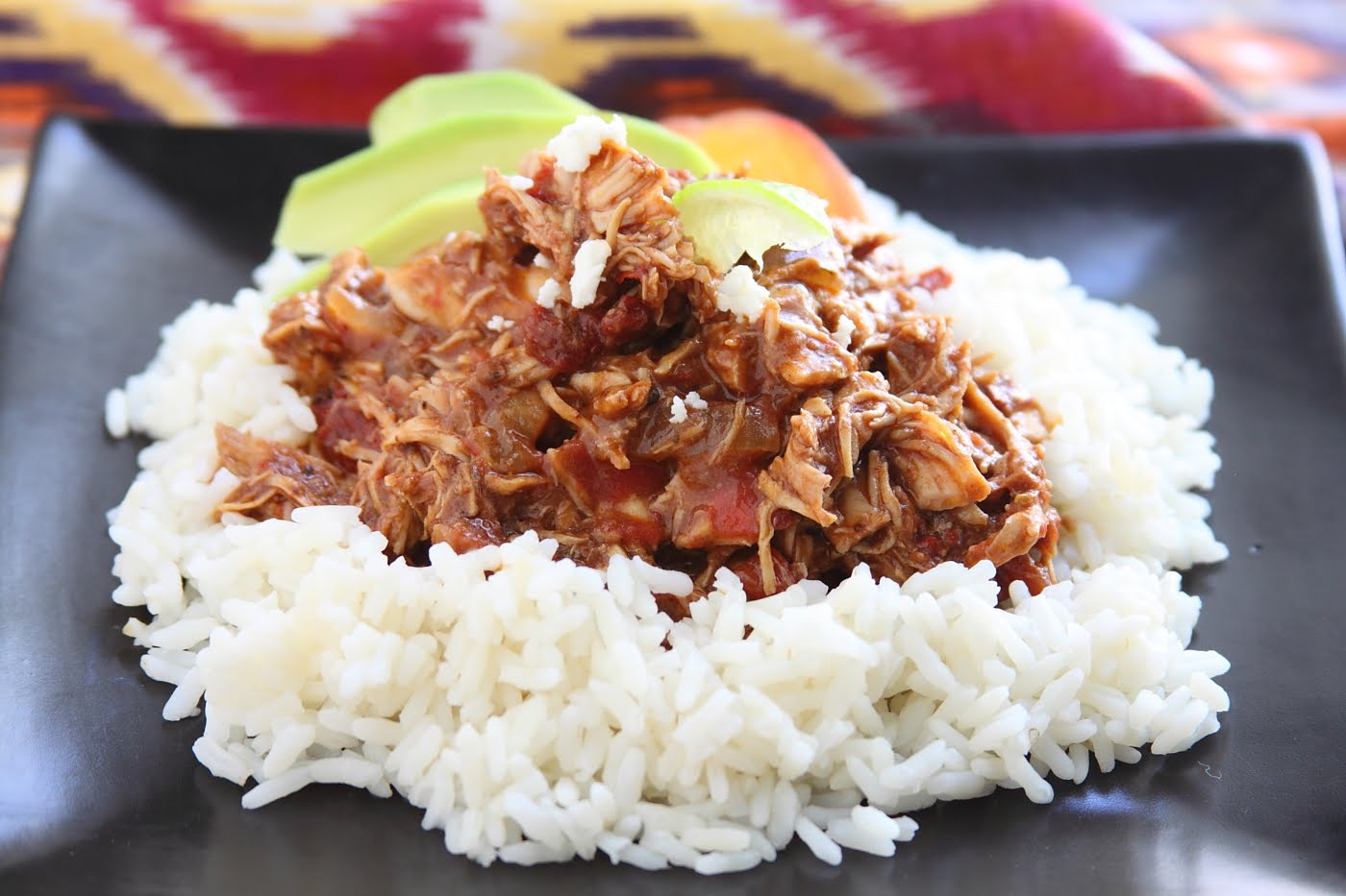 ShowFood Chef: Slow Cooker Pulled Chicken Cherry Molé, Olé!