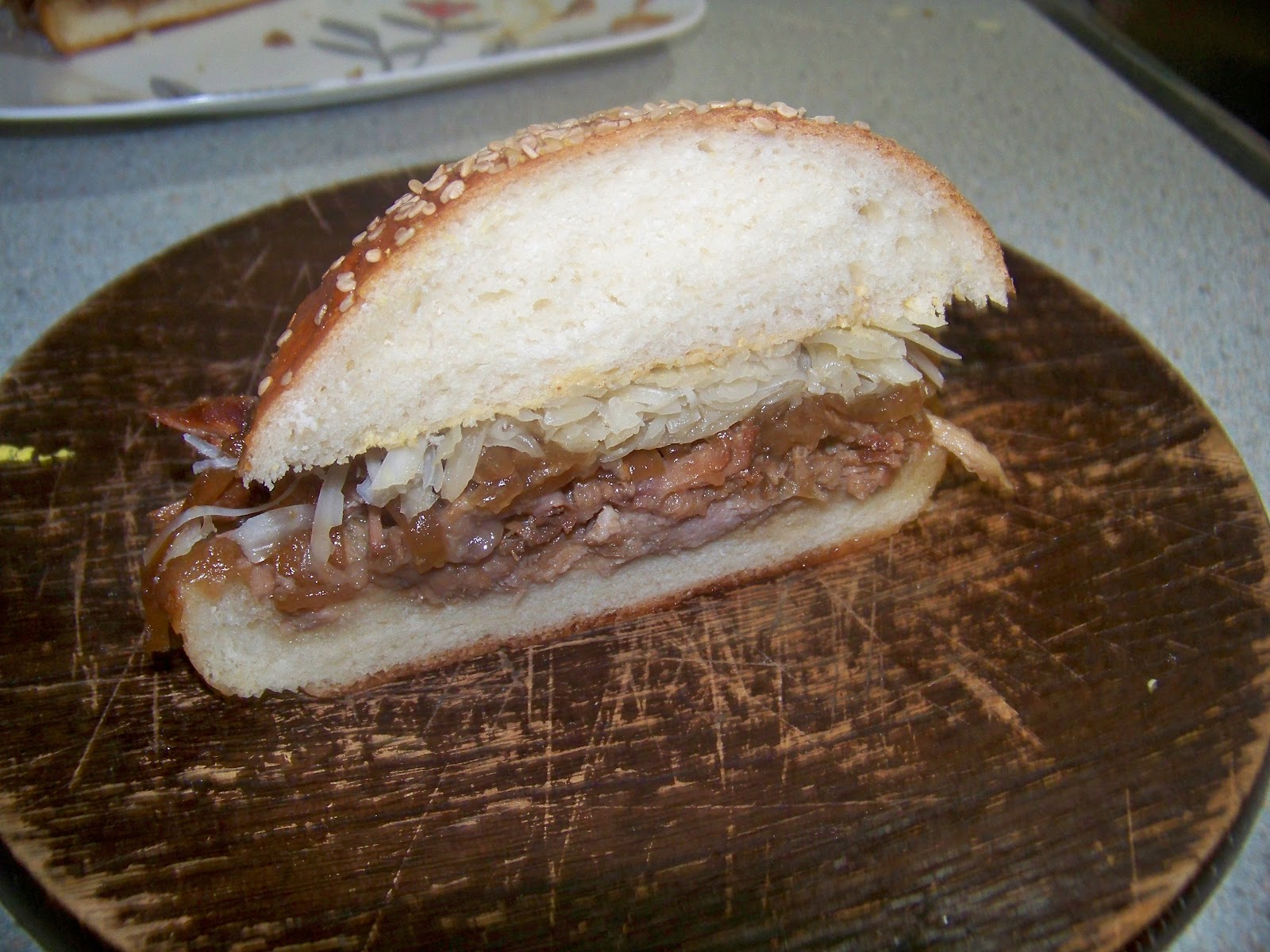 La cuillèriste: Sandwich de pique-nique de porc à l'oignon