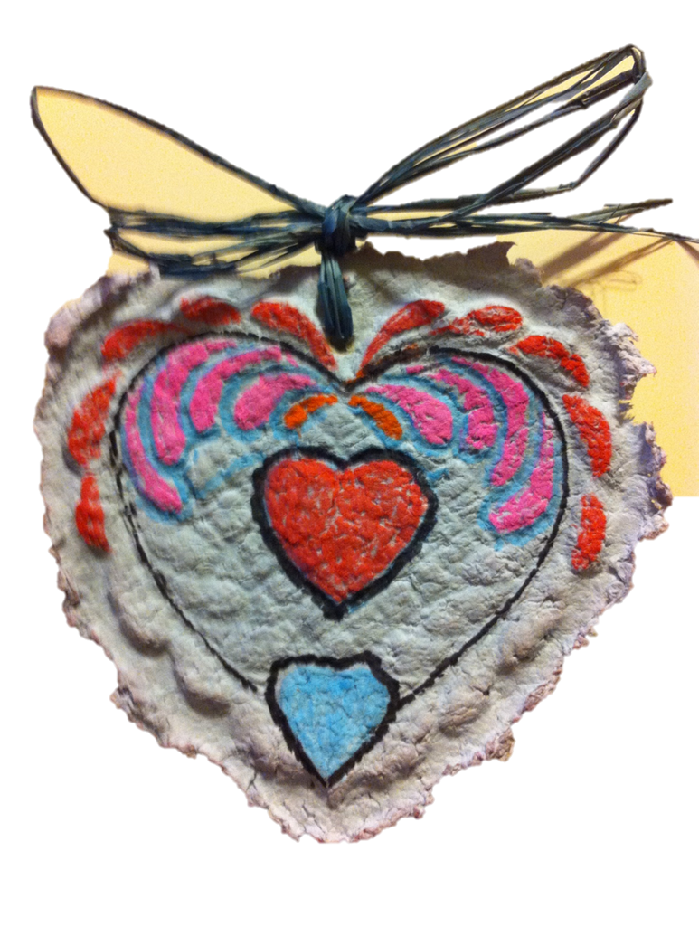 Teresa's Garden Song: Recycled Cast Paper Ornaments or Cards (or seed bomb)