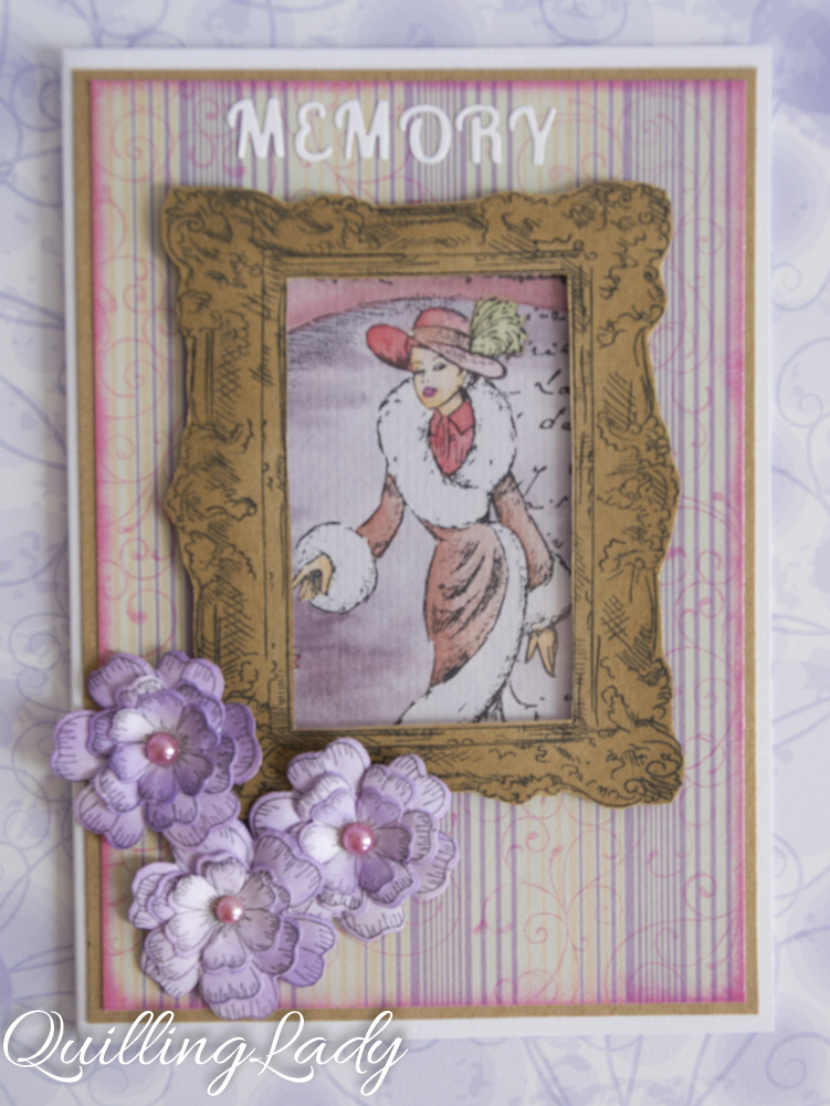Quilling Lady: Memory and watercolour paints