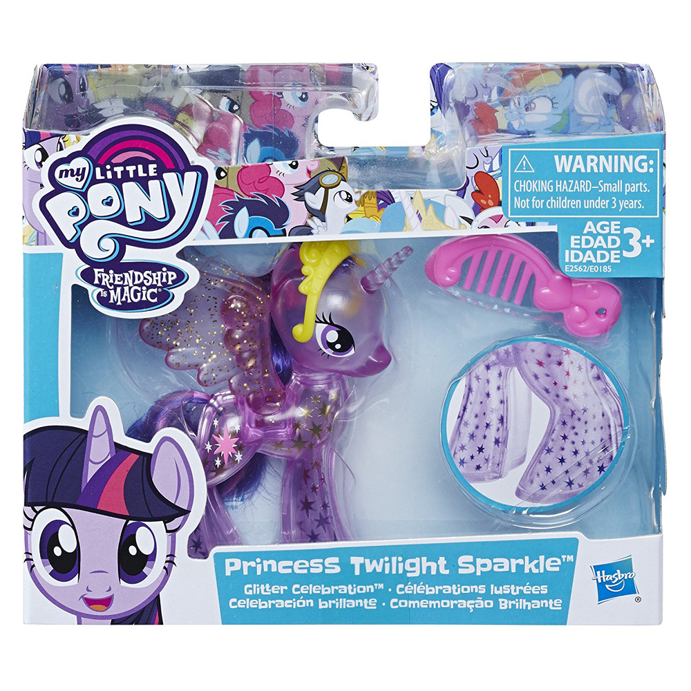 My Little Pony Glitter Celebration Twilight Sparkle Brushable Pony ...
