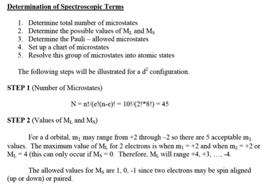 Calculation of Microstates