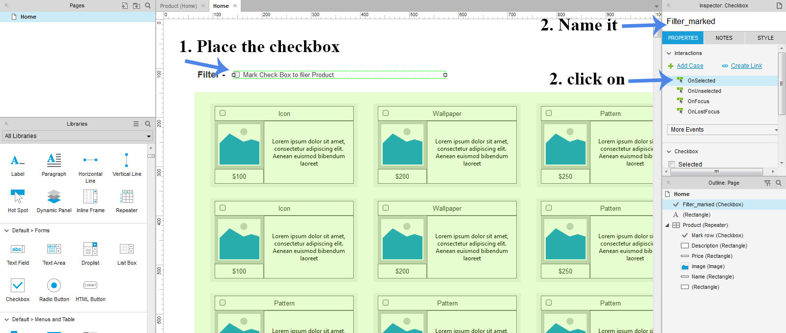 Uiux Design Checkbox Filter