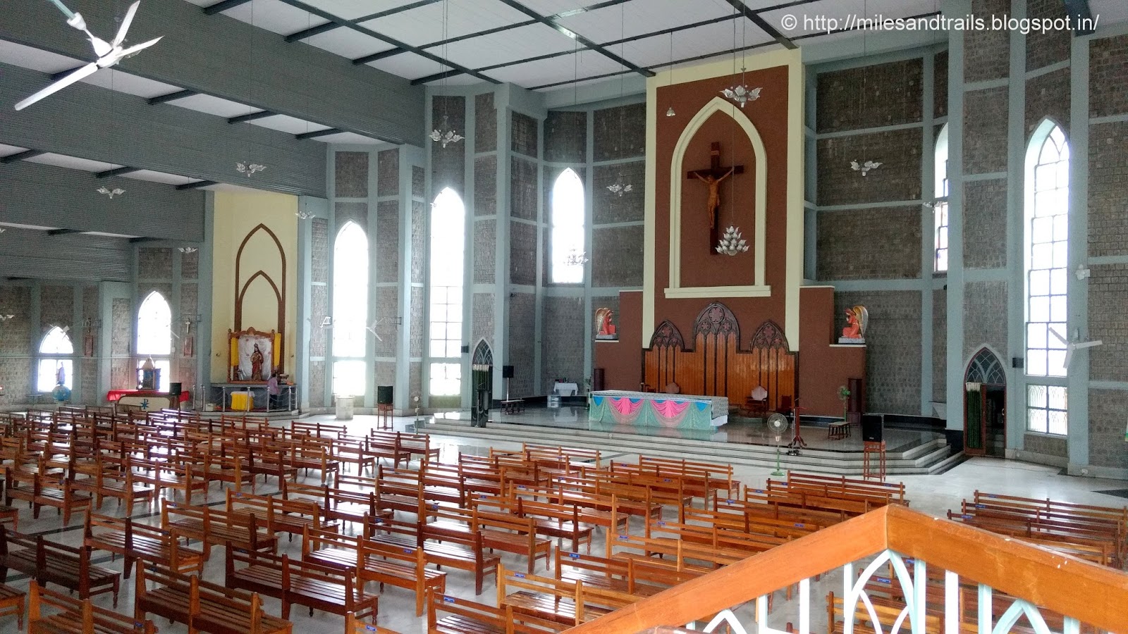Miles and Trails: Sacred Heart Church-Shivamogga