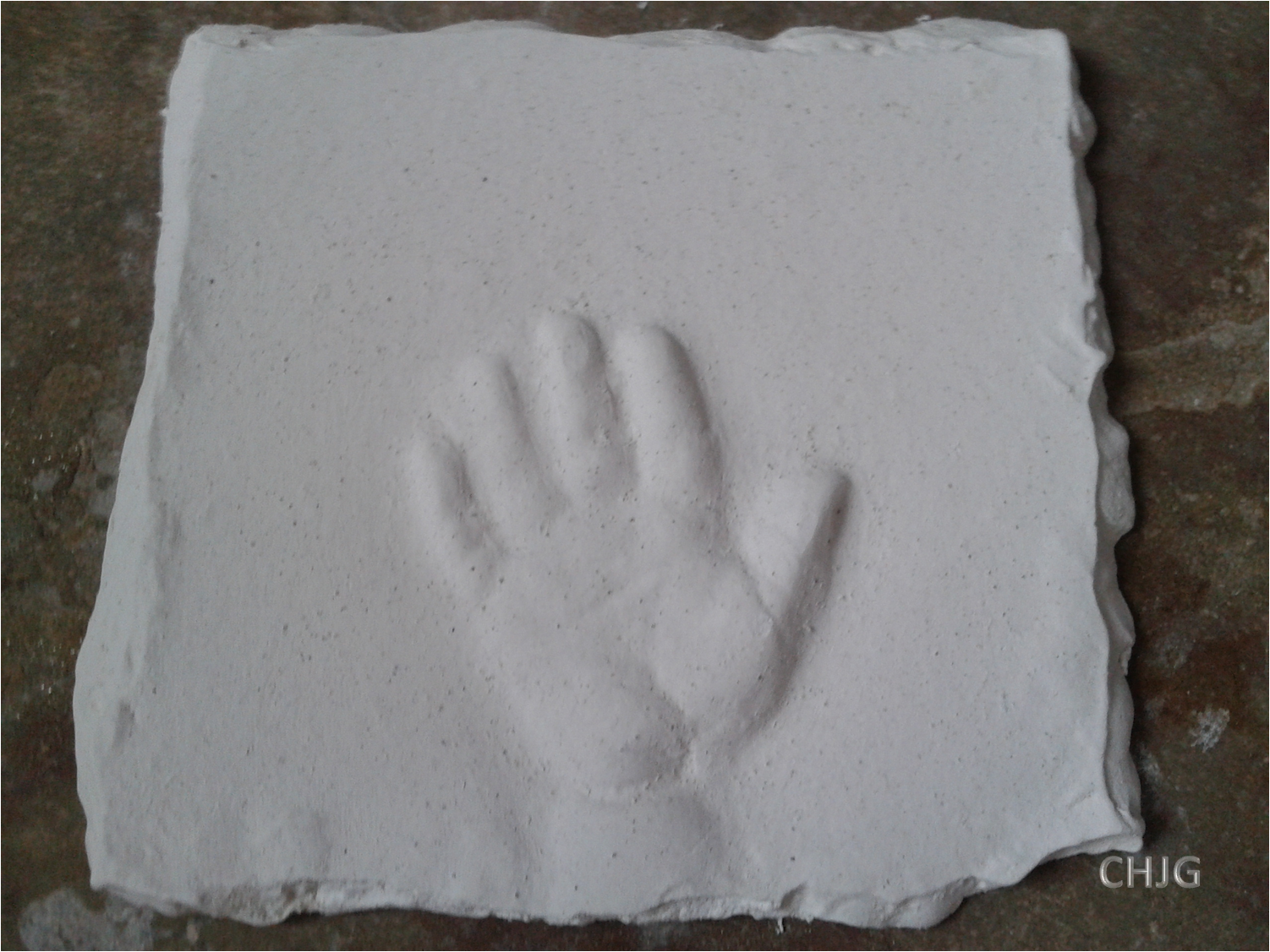 Creative Heights: Baby Hand and Foot Prints in Plaster