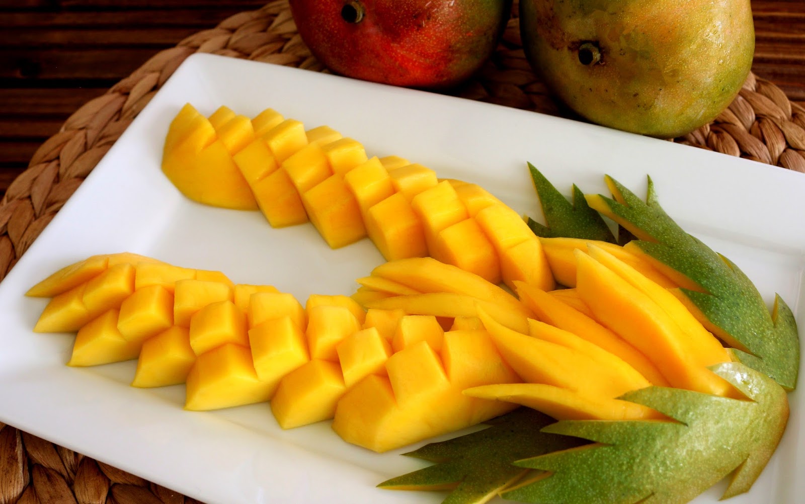 Josephine's Recipes: How to Make Mango Flowers - Fruit and Vegetable ...