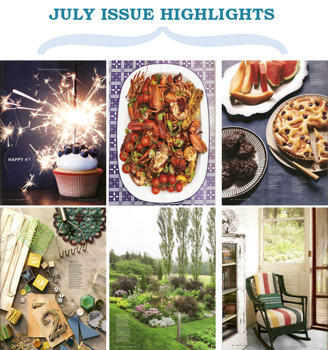 MARTHA MOMENTS: Summerfling: The July Issue