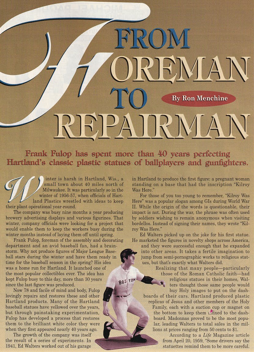 kennerstartinglineup: Collecting Figures Magazine Hartland Bobblehead etc.