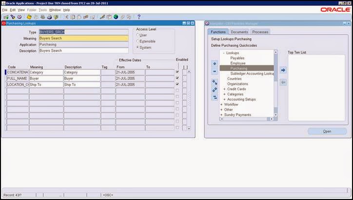 Oracle Applications: Oracle R12 Account Payables Screen Shots