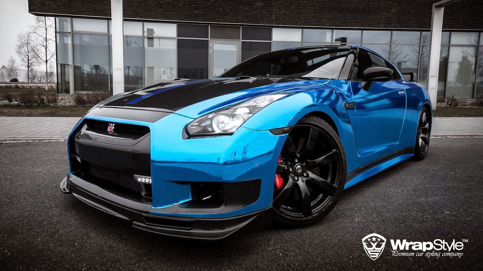 Blue Chrome 1000 HP Nissan GT-R by WrapStyle | SUPERCARS SHOW