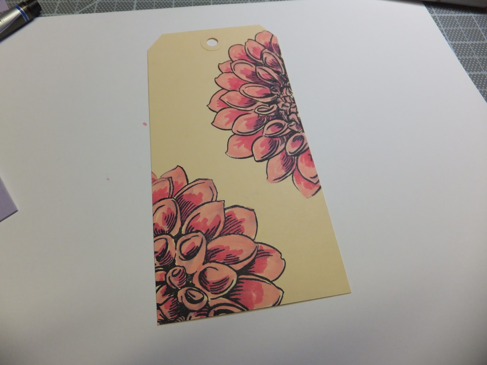 Aggregate Memories: Copic Marker Tag Tutorial