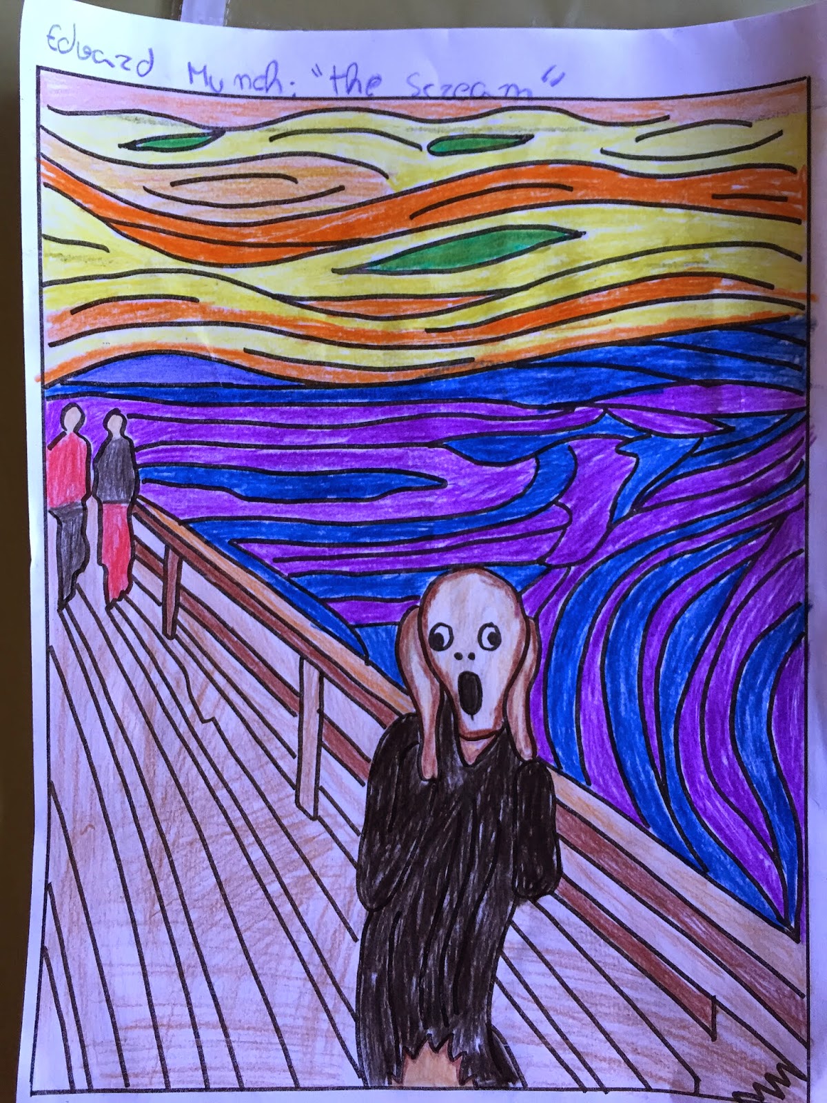 CEIP DION CASIO: The Scream, by Edvard Munch (Arts and Crafts - 3º)