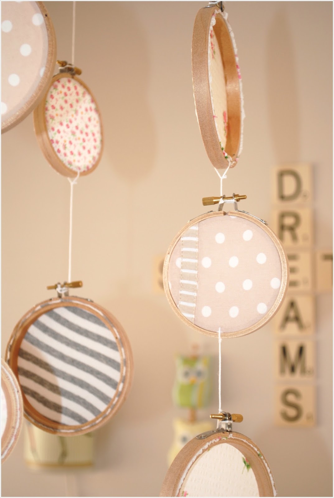 A Little Bit of Quiet: DIY Hoop Mobile