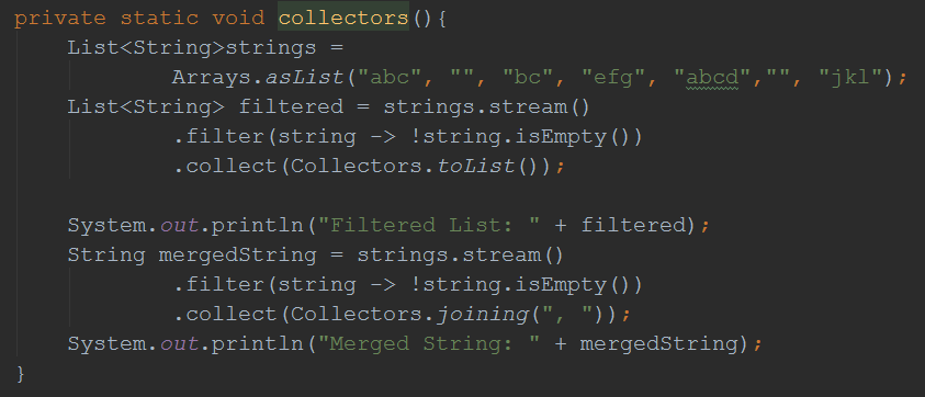 Giga's Blog: Java StreamAPI Examples