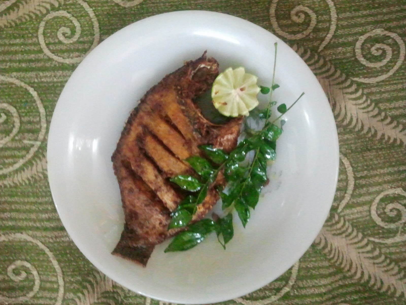 My Home Activities ........: my cooking - Karimeen fry (Pearl spot fish)