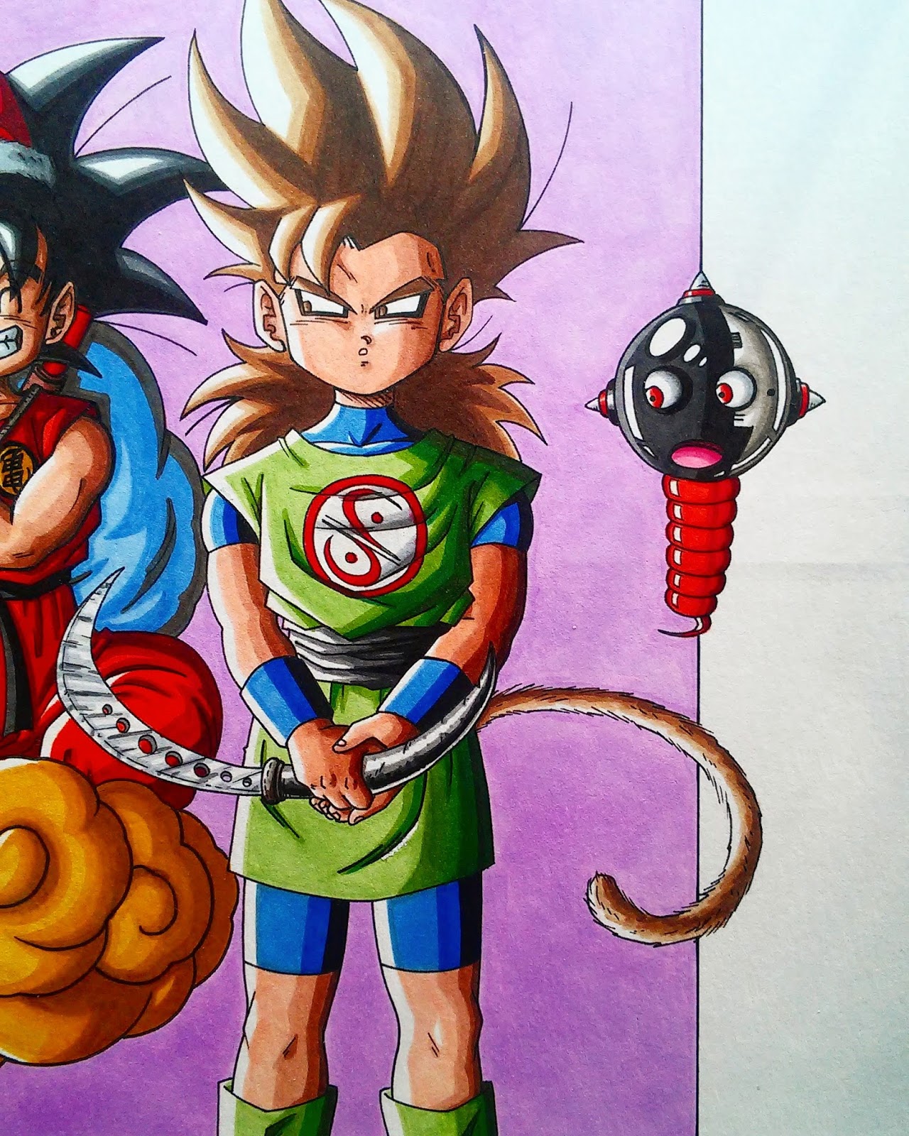 Dragon Ball AF: DBAF ORIGINS: TABLOS KID AND HIS BATTLE PET. DESIGNS ...