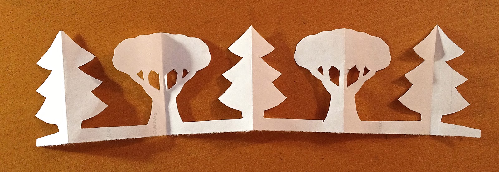 The Daily Tree: 53/365 Paper doll trees