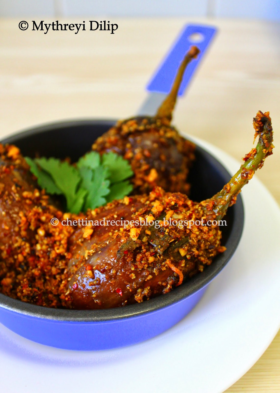 Podi Kathirikai Varuval / Kathirikai Podi Curry / Chettinad Stuffed ...