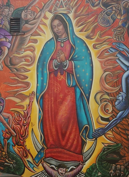 Our Lady of Defaced & Venerated Murals in Los Angeles