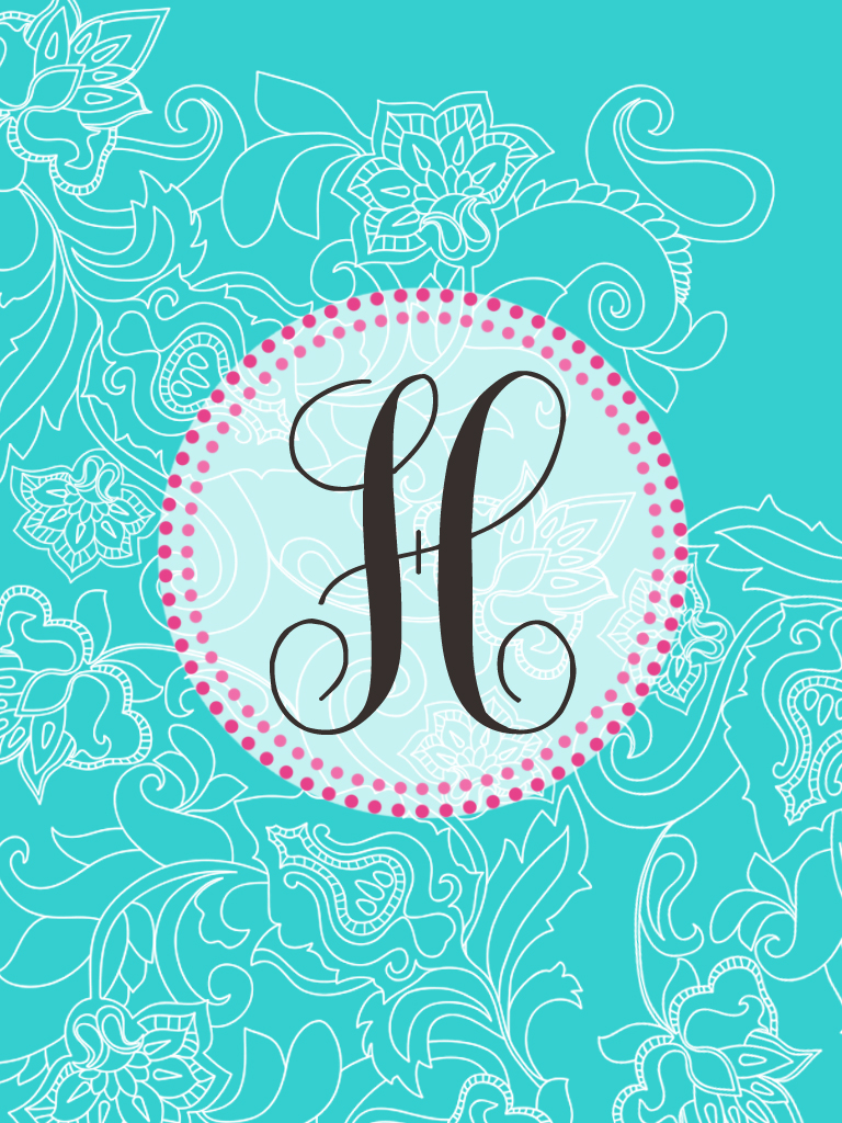 Monogram wallpaper, Name wallpaper, Wallpaper