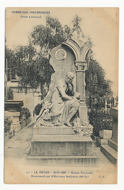 Paris Cemeteries: Philippe Le Royer - postcard