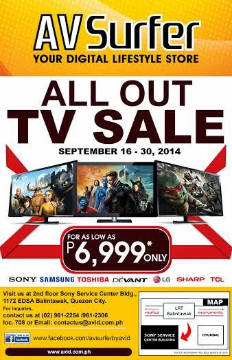 Manila Shopper: AV Surfer TV SALE @Balintawak & Robinsons Metro East ...