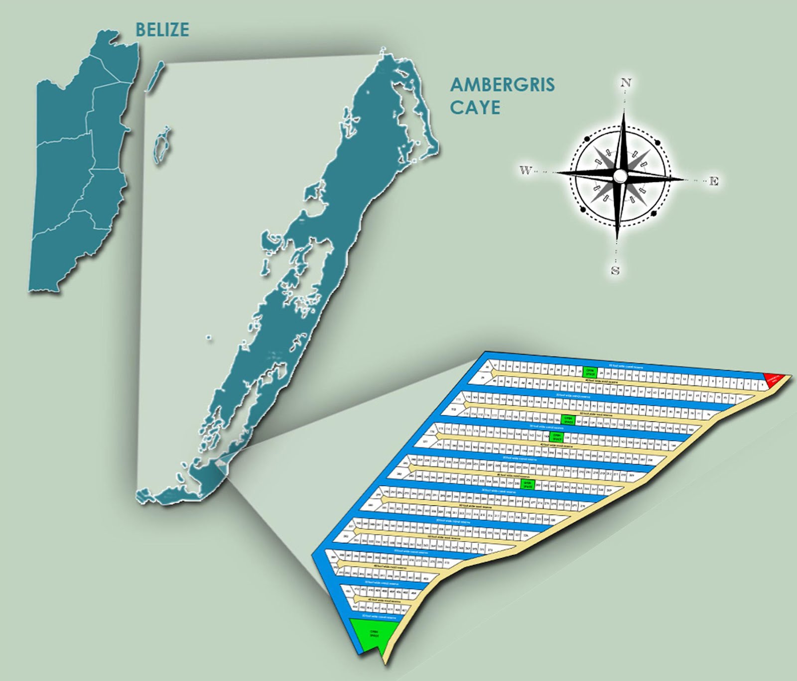Map Of Ambergris Caye